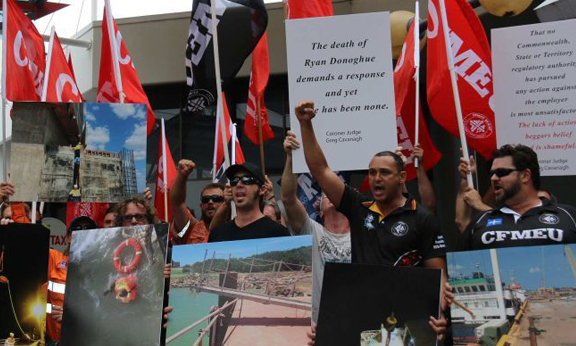 Union protest: workers lives ‘forfeited’ in unsafe workplaces | Red Flag